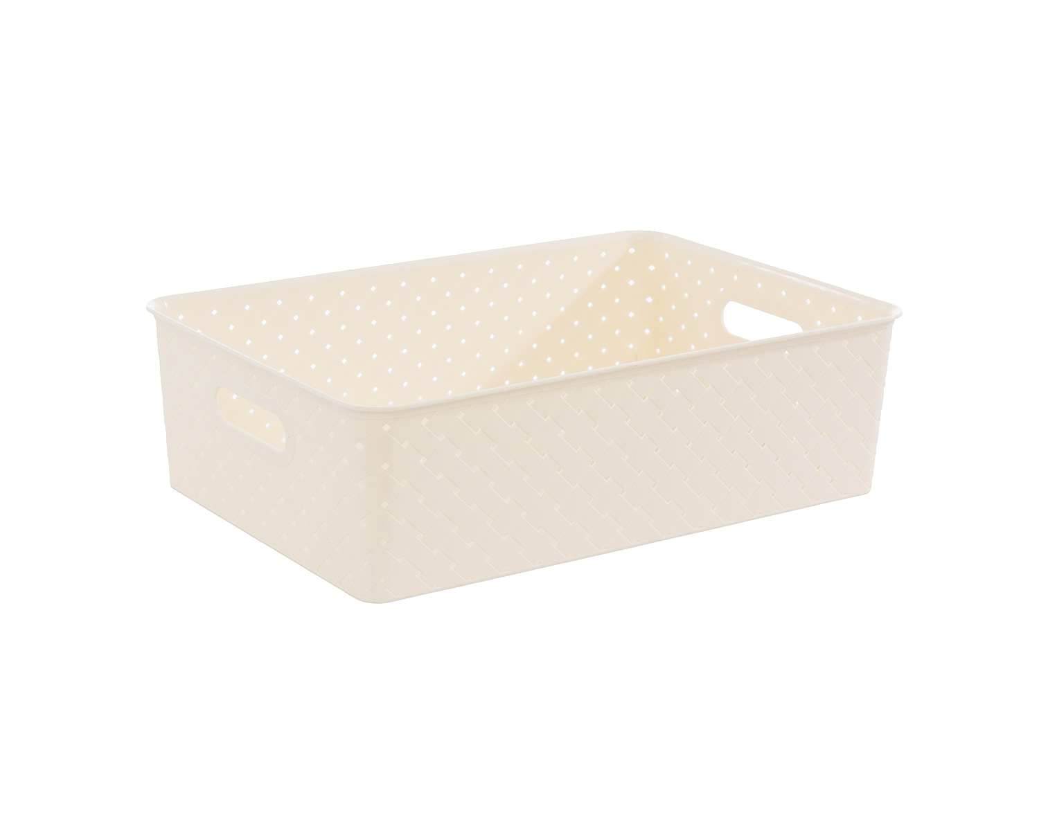 Корзинка Violet Береста 7.5л 35*24*10см слоновая кость Арт.5220/26