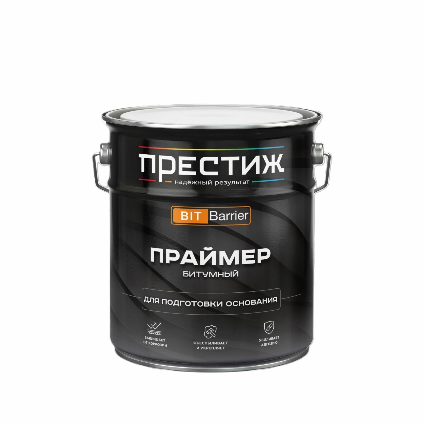 Праймер битумный Престиж для наружных работ, антикоррозийный, 7 кг 01-292-191-070
