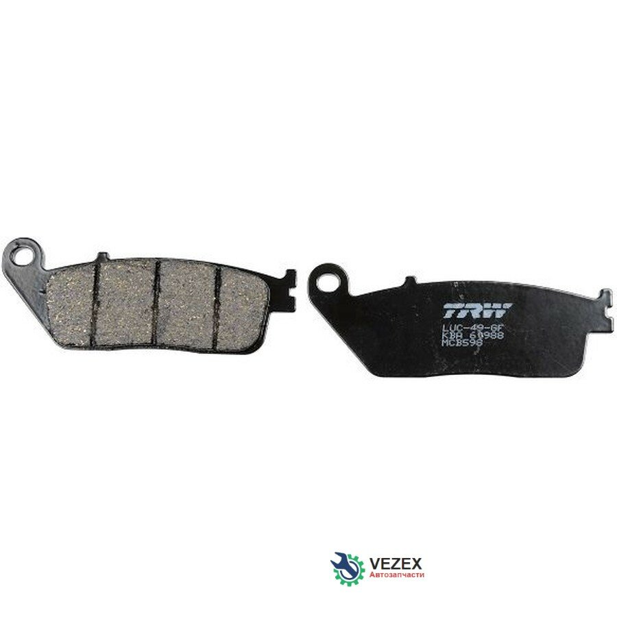 TRW MCB598 Колодки перед MOTO HONDA CBF 600 01.04-12.13/ CBR 250,600,1000 01.89->