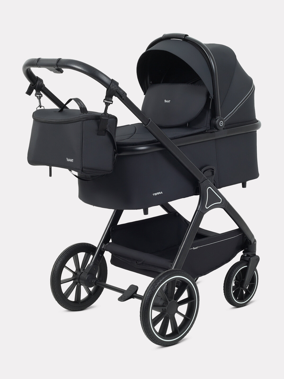 Коляска детская всесезонная Rant basic Terra (2в1) RA163 Black