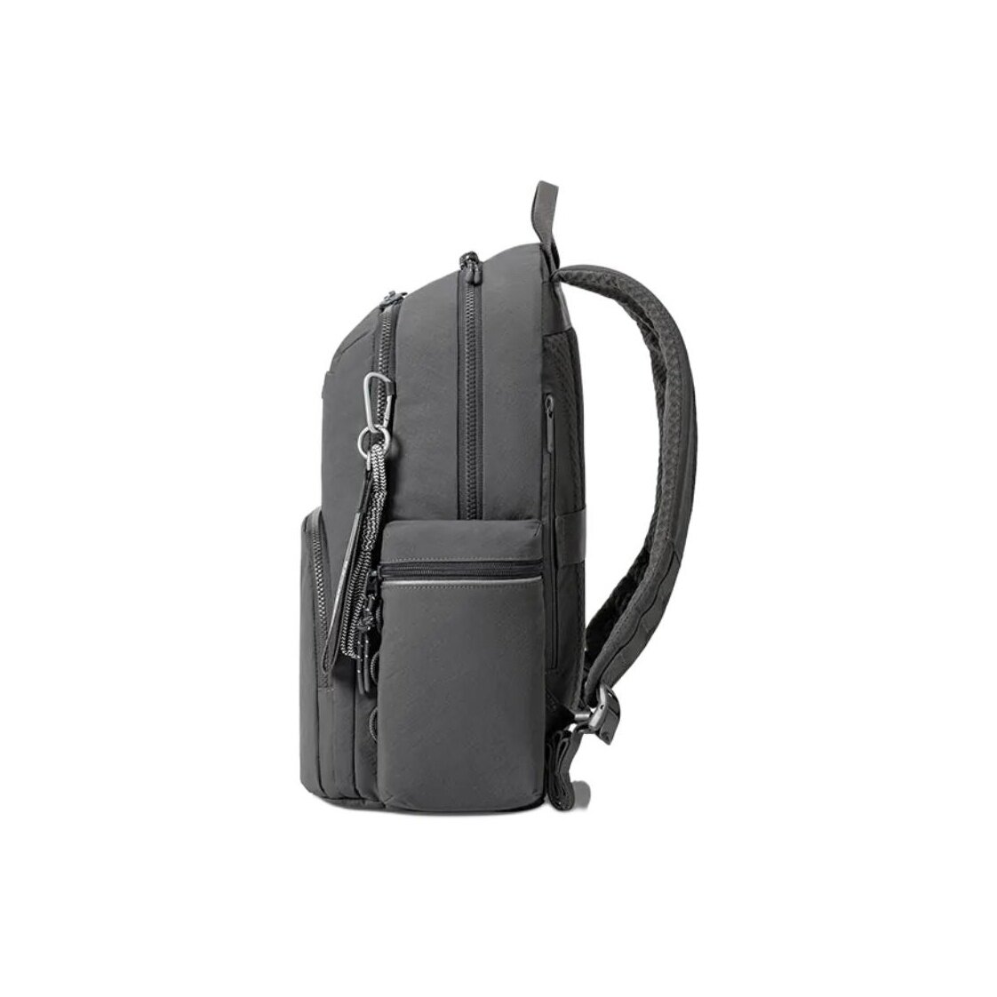 Сумка Samsonite, фактура стеганая, дымчато-черный — фото 1