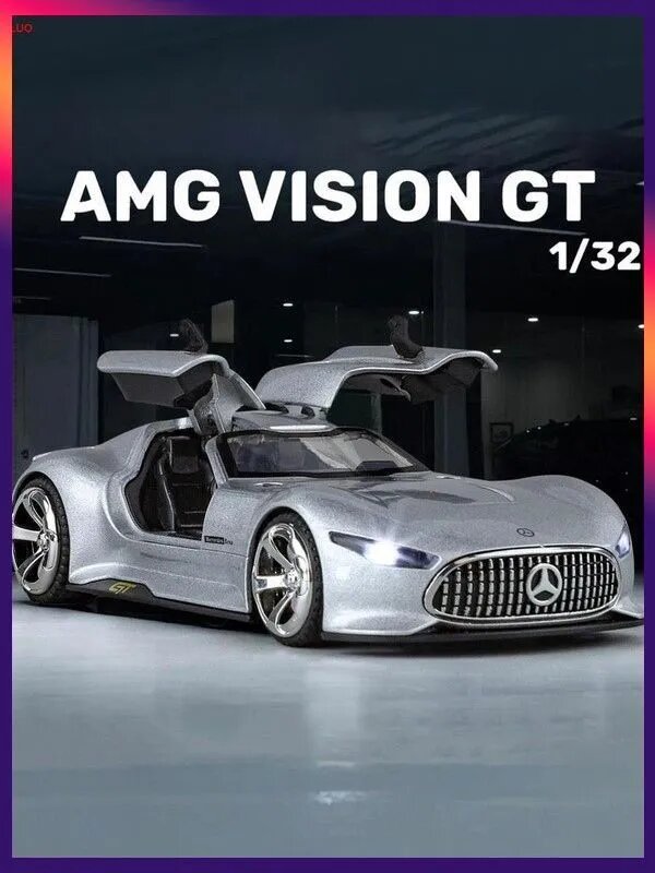 Металлическая игрушечная машина, Benz AMG Vision GT (Мерседес) масштаб 1:32
