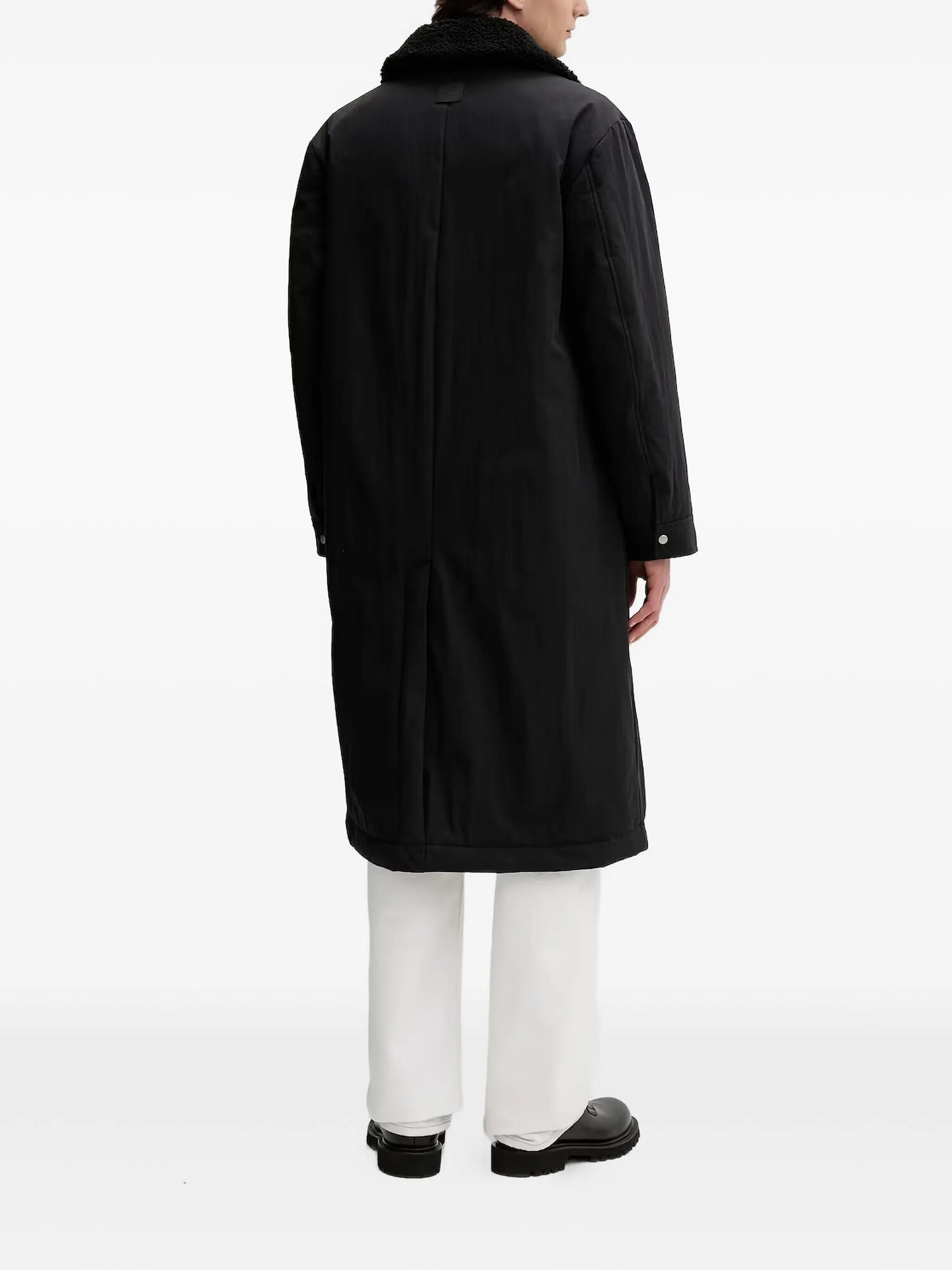 Пальто AllSaints Flap-pocket coat, размер 48, black / black — фото 1