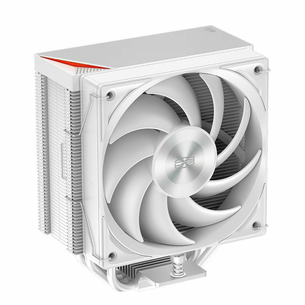 Кулер для процессора PCCooler RZ400 V2 WH S115X/1200/1700/18XX/AM4/AM5 (TDP 245W, 1x120mm PWM FAN, 4 тепловые трубки 6мм, 500-2000RPM, 32dBa)