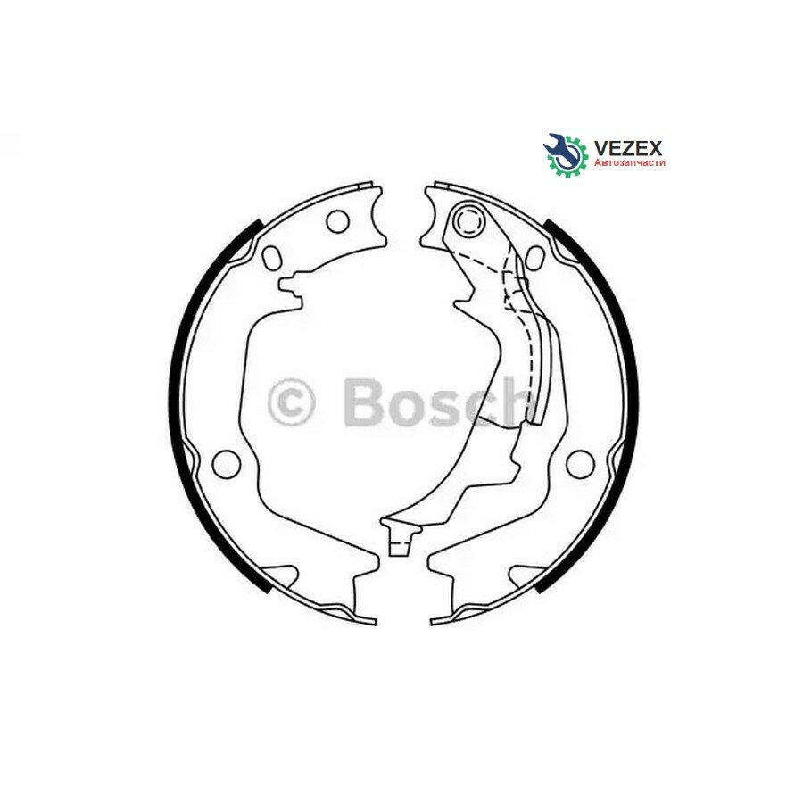 BOSCH 0986487769 0 986 487 769 колодки барабанные! 167x32\ Hyundai i20 1.2/1.4/1.6/CRDi 08>