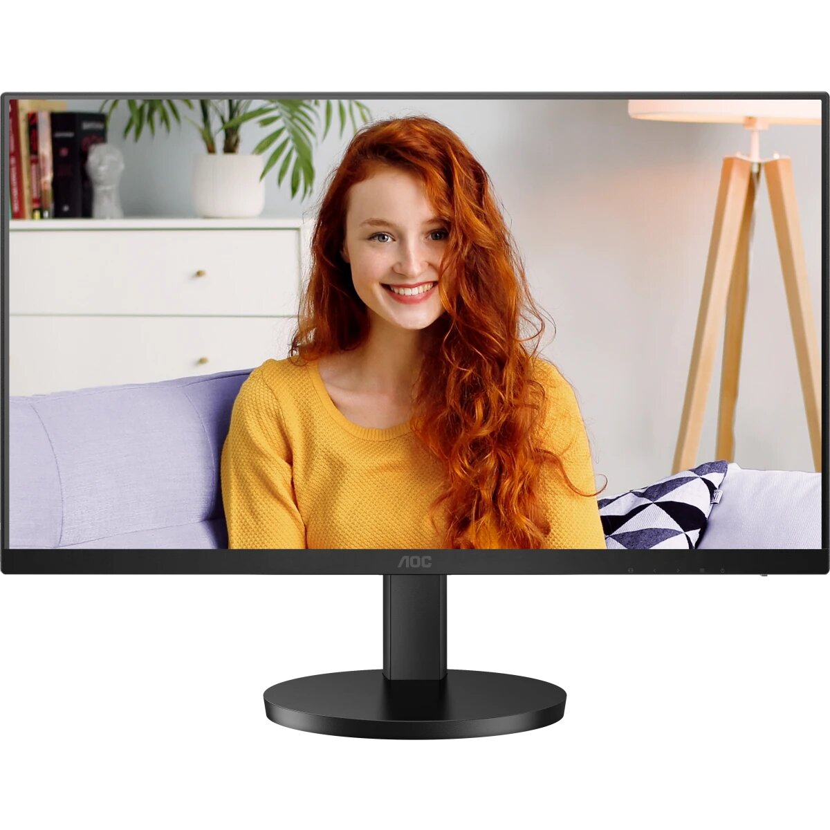 Монитор AOC U27B3CF, 27", 3840x2160, IPS, Flicker-Free, чёрный