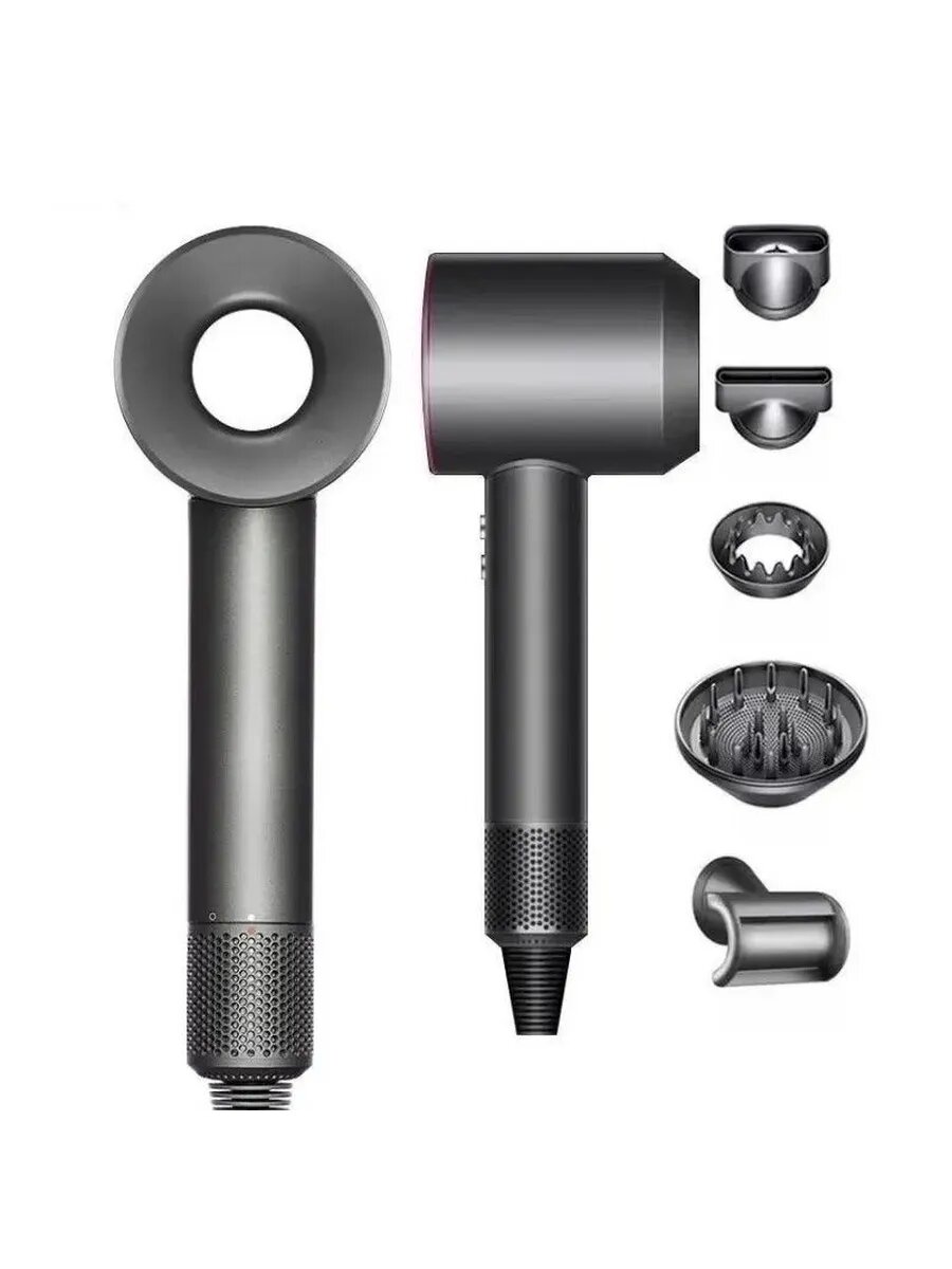 Набор фен SUPER HAIR DRYER Серый (6 в 1)