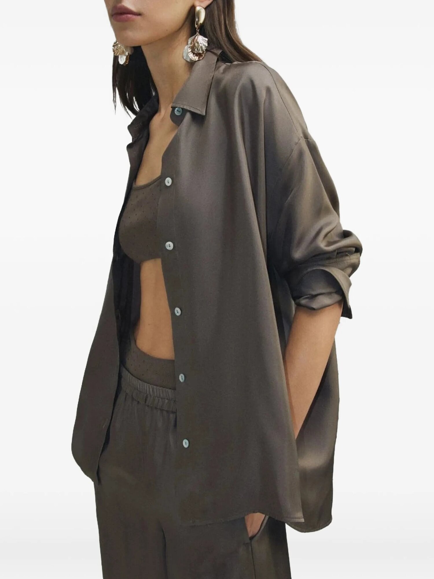 Рубашка Marella Button-up shirt, размер 46 — фото 1