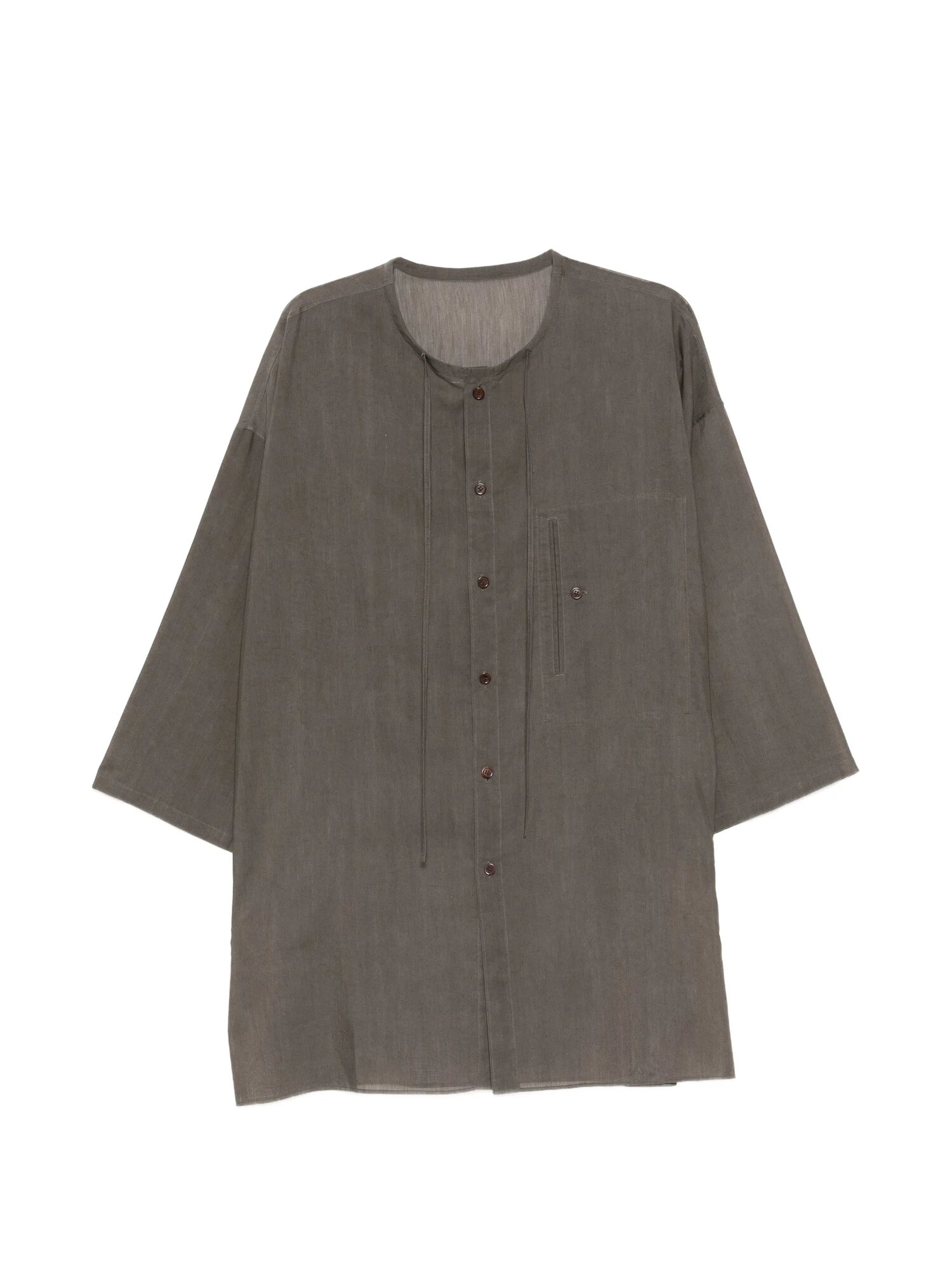 Рубашка Semi-sheer wide-sleeve shirt