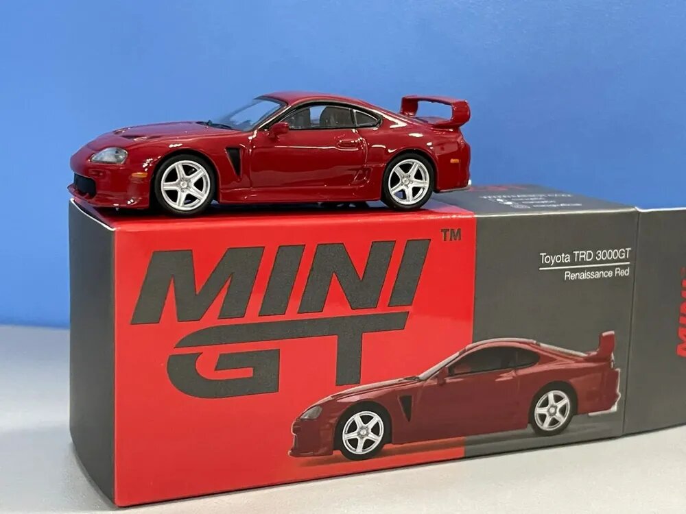 MINI GT 1:64 #231 Toyota TRD 3000GT Renaissance Red Коллекционная машинка