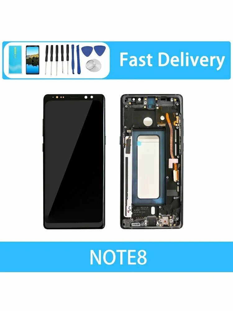 Дисплейный модуль для Samsung Note 8 в сборе с тачскрином и рамкой