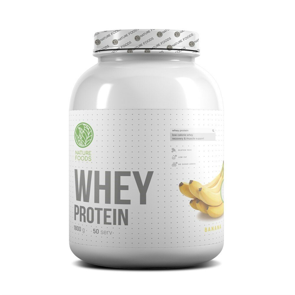 Nature Foods Whey (1800гр) Клубника