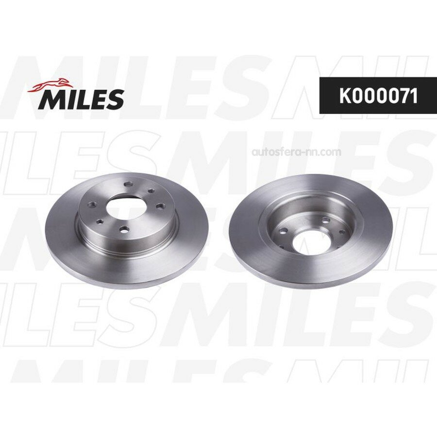 MILES K000071 Диск тормозной LADA 2108/2109/21099 пер.