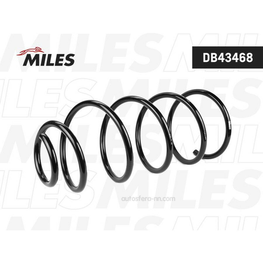 MILES DB43468 Пружина подвески PEUGEOT 307 1.4 00-07 пер.