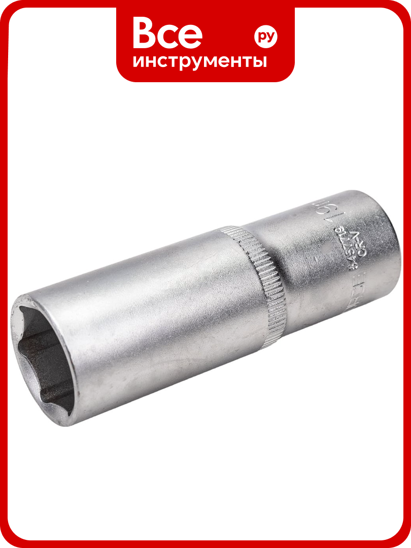 Головка торцевая Rockforce 19мм 1/2" 6-гранная глубокая L=75мм RF-5457719 RF-5457719(11568)