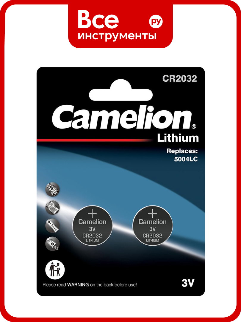 Литиевая батарейка Camelion, тип CR, материал литий, для портативных устройств, широкий температурный