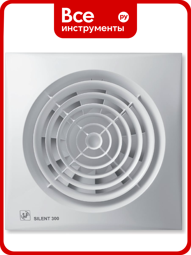 Вентилятор Soler&Palau SILENT-300 CZ PLUS RE -139, настенный, шариковый подшипник, брызгозащищённое исполнение