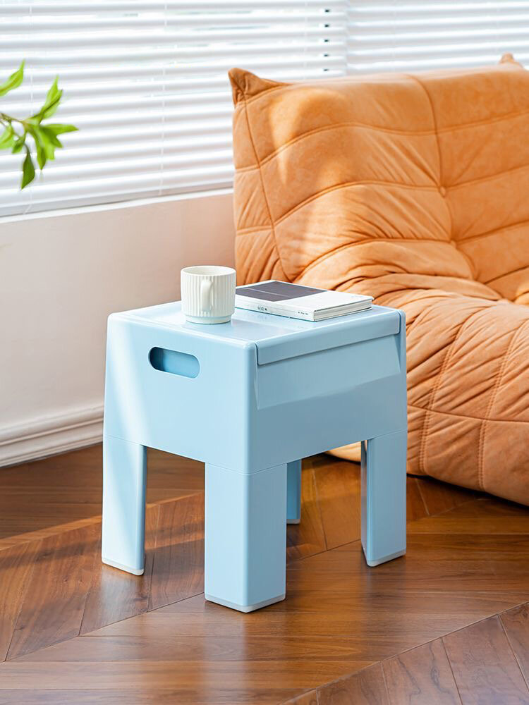 Эксклюзивный складной стул 32х38х40 cm в голубом цвете из ABS пластика