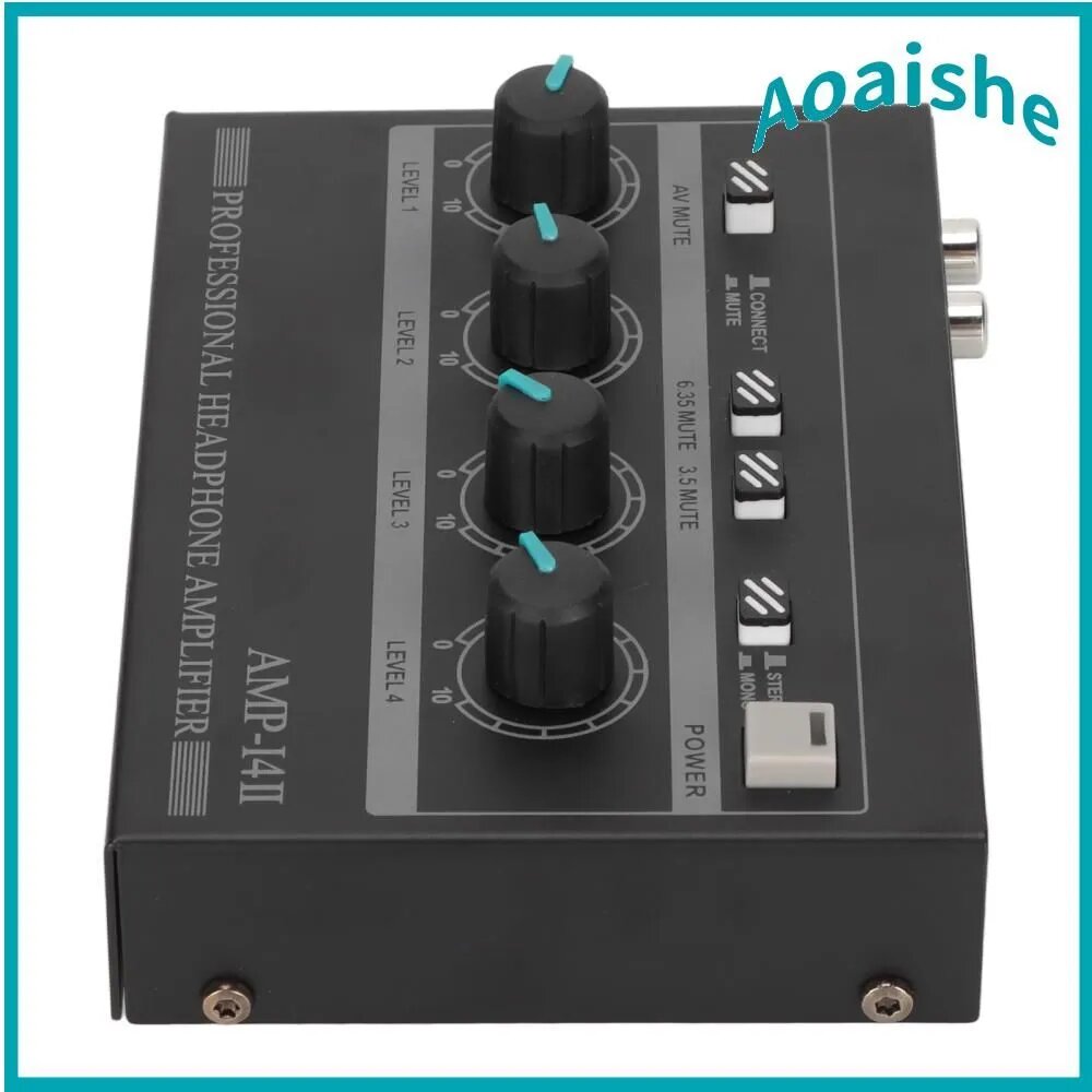 4 Channel Stereo Headphone Amplifier, простота использования и высокая производительность, для студий и живых выступлений Европейский стандарт