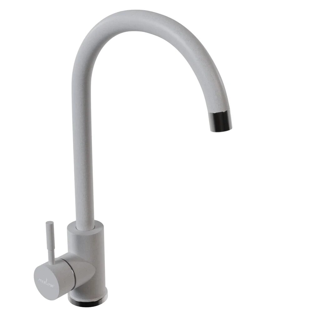 Смеситель для кухни 35к MIXLINE ML-GS15 (341) молоко, высокий излив