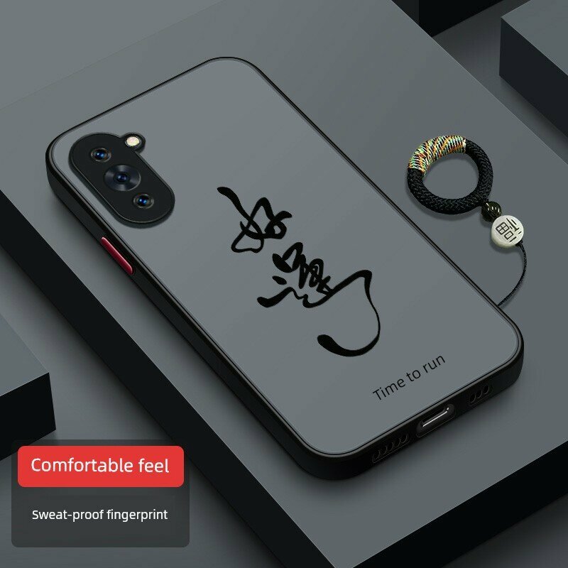 Силиконовый чехол для Huawei nova 10 SE с кожистой текстурой, полная защита объектива, темно-серый, с защитным стеклом