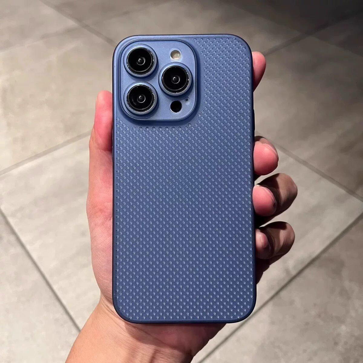 Ультратонкий чехол с вентиляционной решеткой для iPhone 11 — прозрачно-голубой, рассеивающий тепло, защита