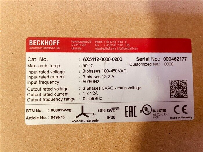 Модуль Beckhoff AX5112