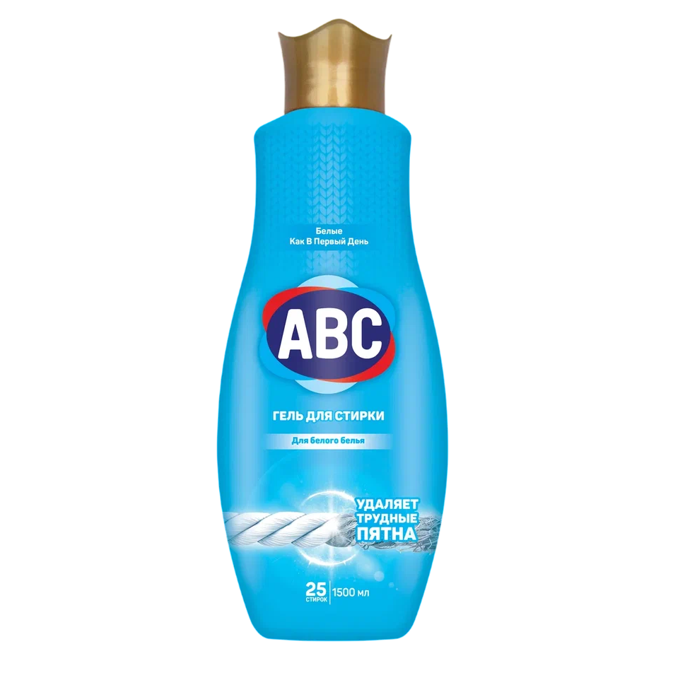 Гель для стирки ABC Блестящий Белый 1,5л.