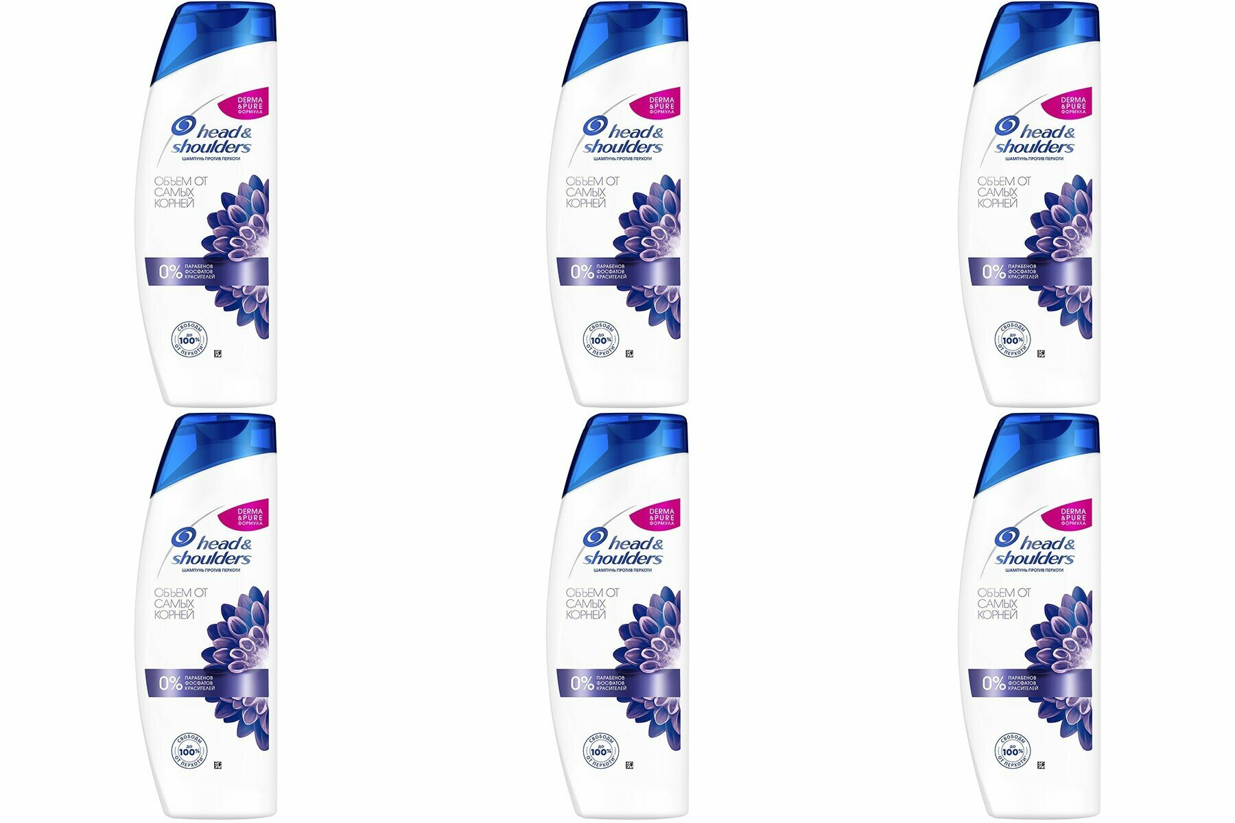 Шампунь для волос Head&Shoulders, Объем от самых корней, 400 мл, 6 шт