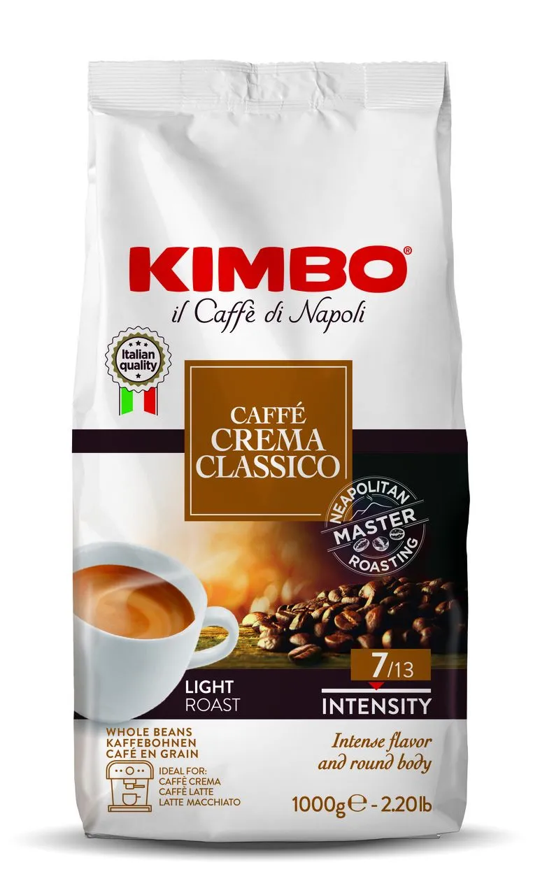 Кофе жареный в зёрнах Kimbo Caffe Crema Classico, 1 килограмм