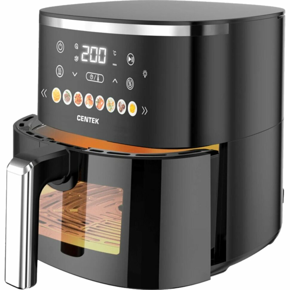 Аэрогриль Centek CT-3106,6,5л,1750Вт, сенсорное управление, 8 программ, 2422395