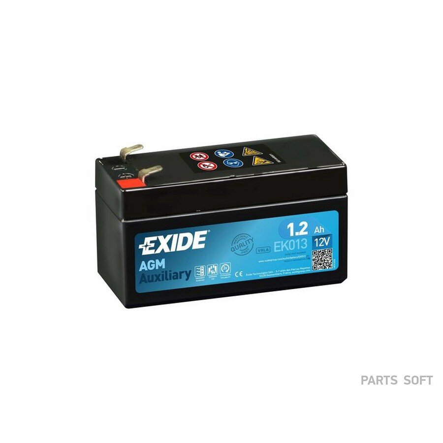 (169) EK013 EXIDE Аккумулятор от официального дистрибьютора, EXIDE, артикул EK013