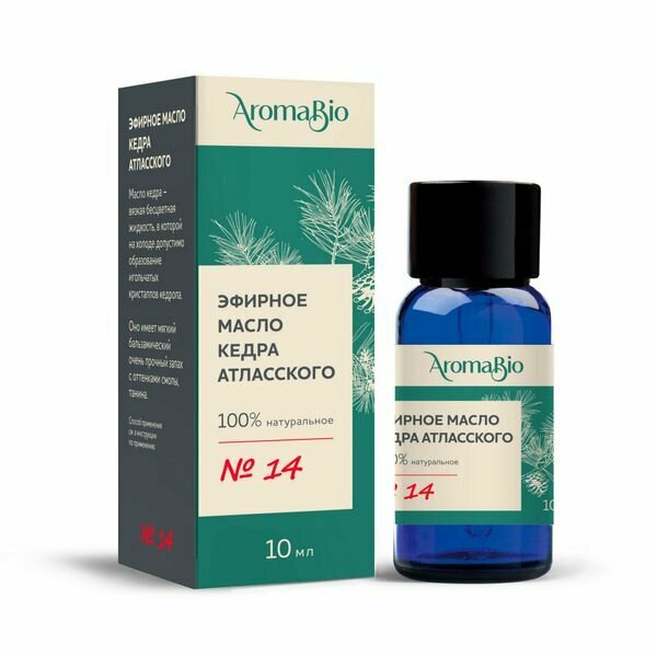 Масло эфирное кедр атласский AromaBio/АромаБио 10мл