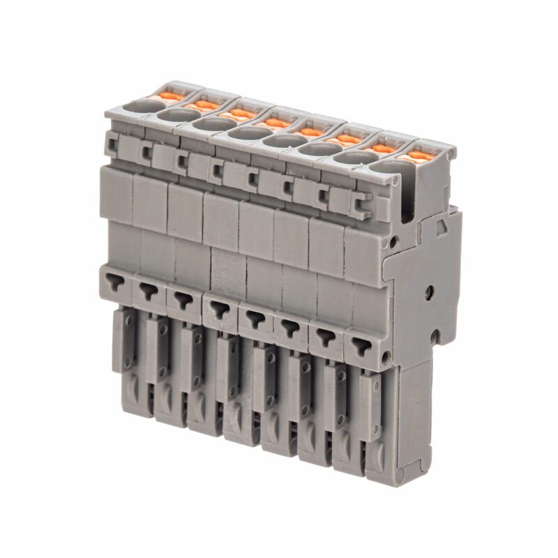 Штекер зажим push-in 8 точек подкл. 2.5кв. мм сер. DKC VPR-P-2.5-8