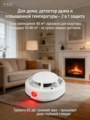 Датчик дыма- комплект 3 шт.