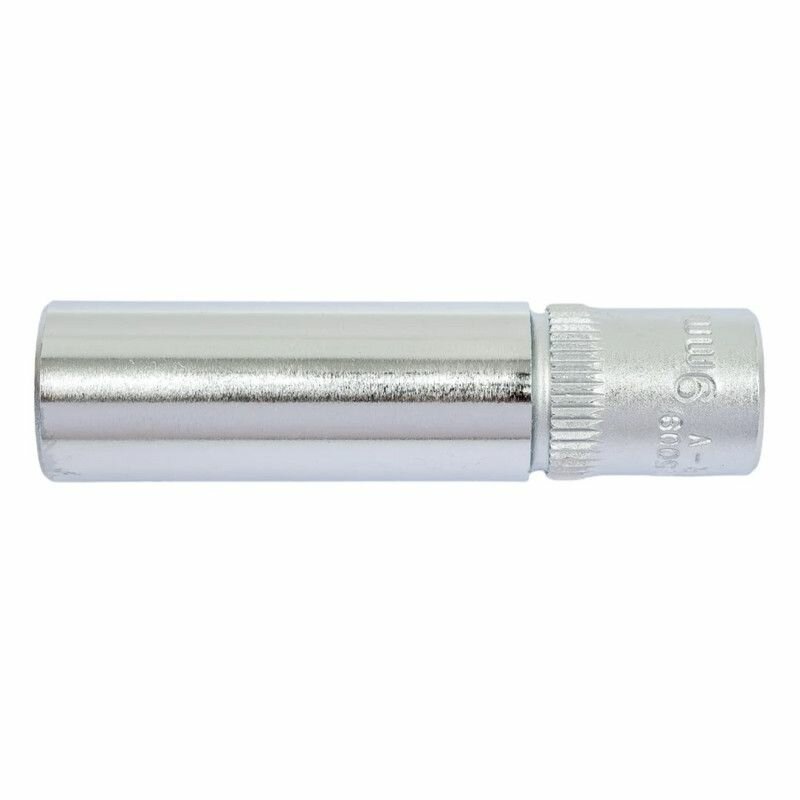 Головка торцевая глубокая 1/4" 12-гранная, 9 мм, L50 мм, Force 5295009