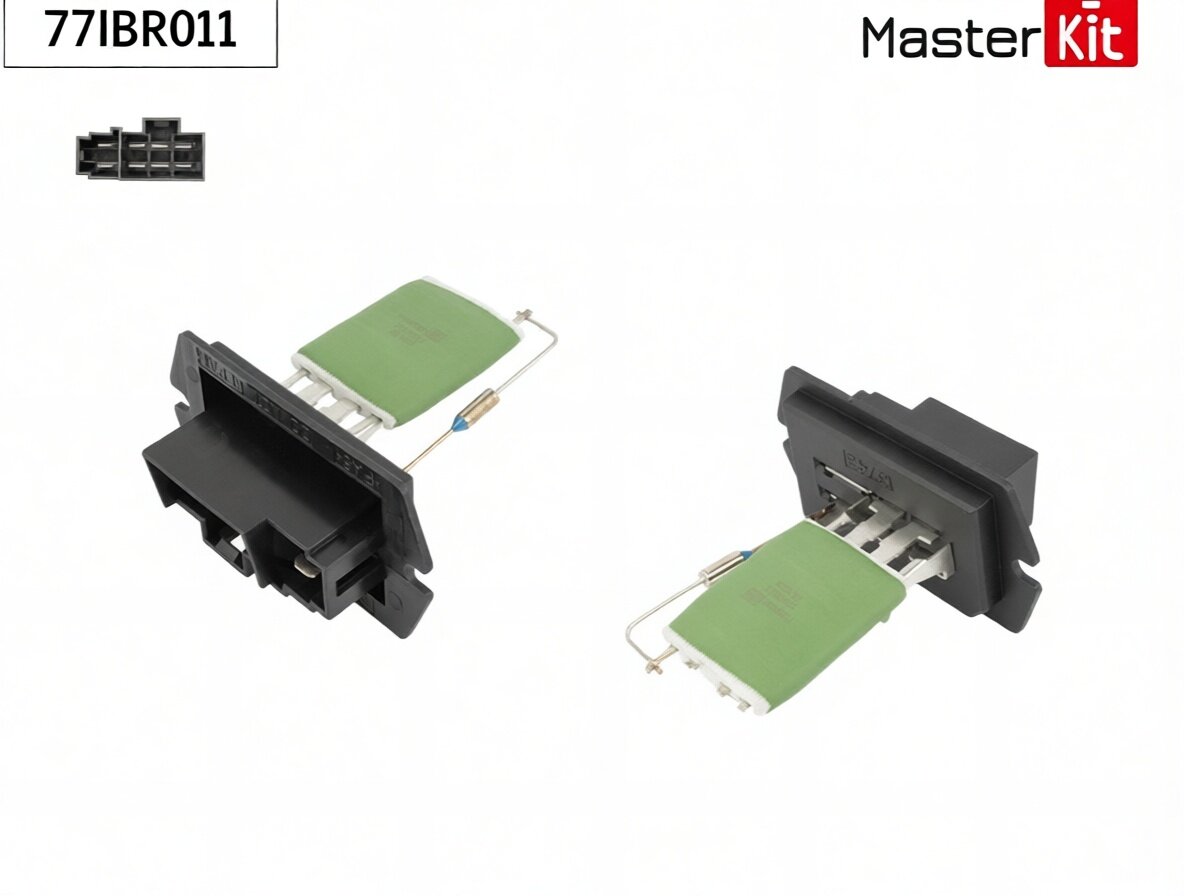 Резистор вентилятора Chrysler VOYAGER IV (RG, RS) 1999 - 2008 77IBR011 MasterKit арт. 77IBR011