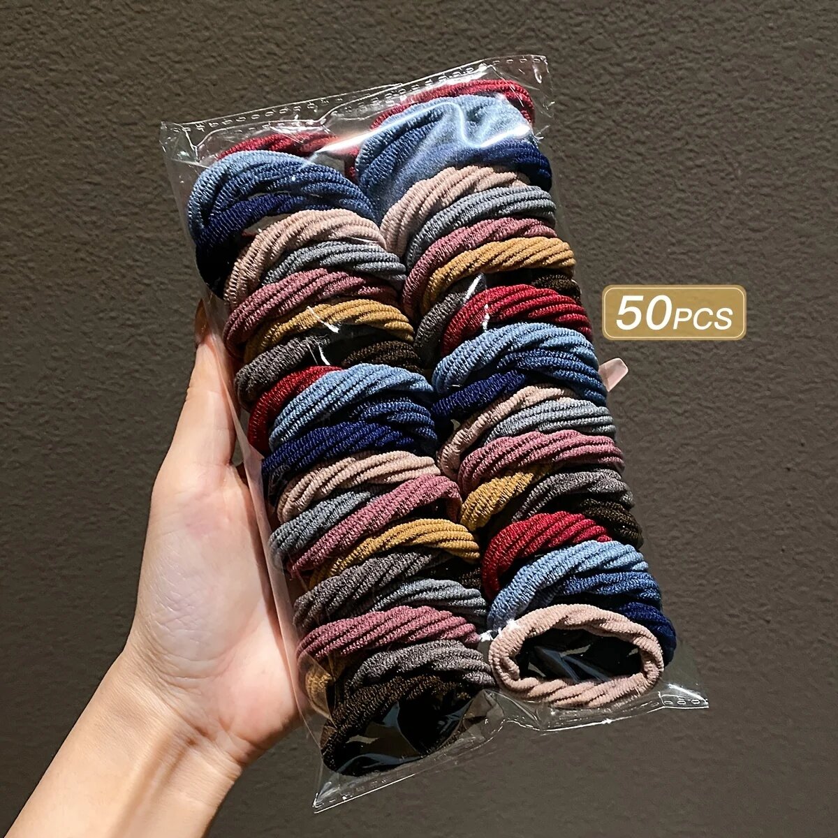 50шт. резинки для волос нейлоновые, Color: 50PCs
