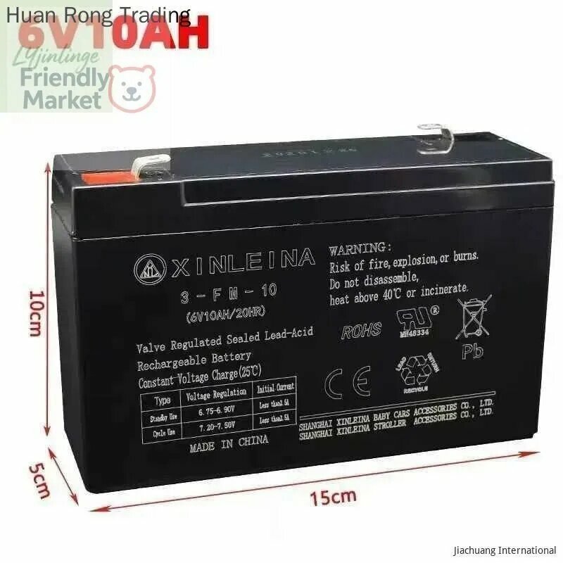 Аккумулятор XINLEINA 6V10Ah/20Hr - 3-FM-10 , GreenOne