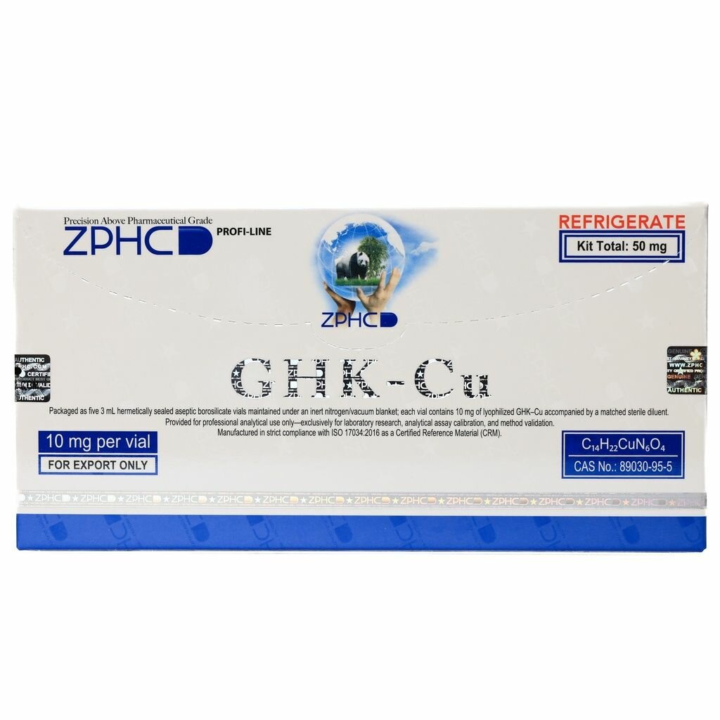 ZPHC GHK-cu 50 MG Kit, для восстановления, омоложения, красоты