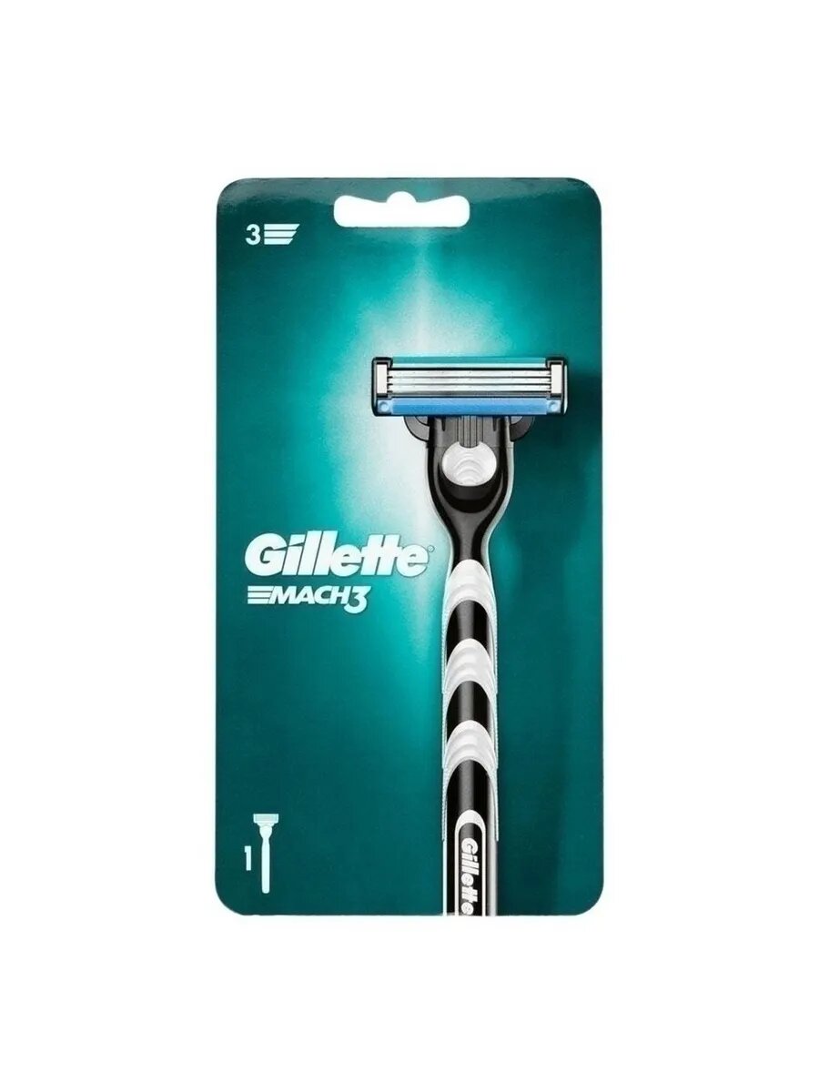 Бритвенный станок Gillette Mach3 3 лезвия со сменной кассето