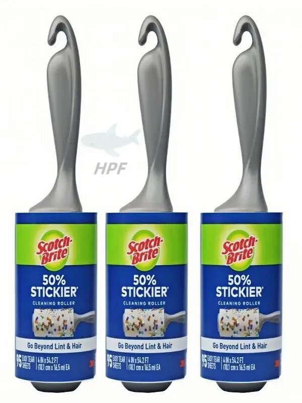 Scotch-Brite Ролик-щетка для снятия ворсинок, 3 шт, 50% Sticky