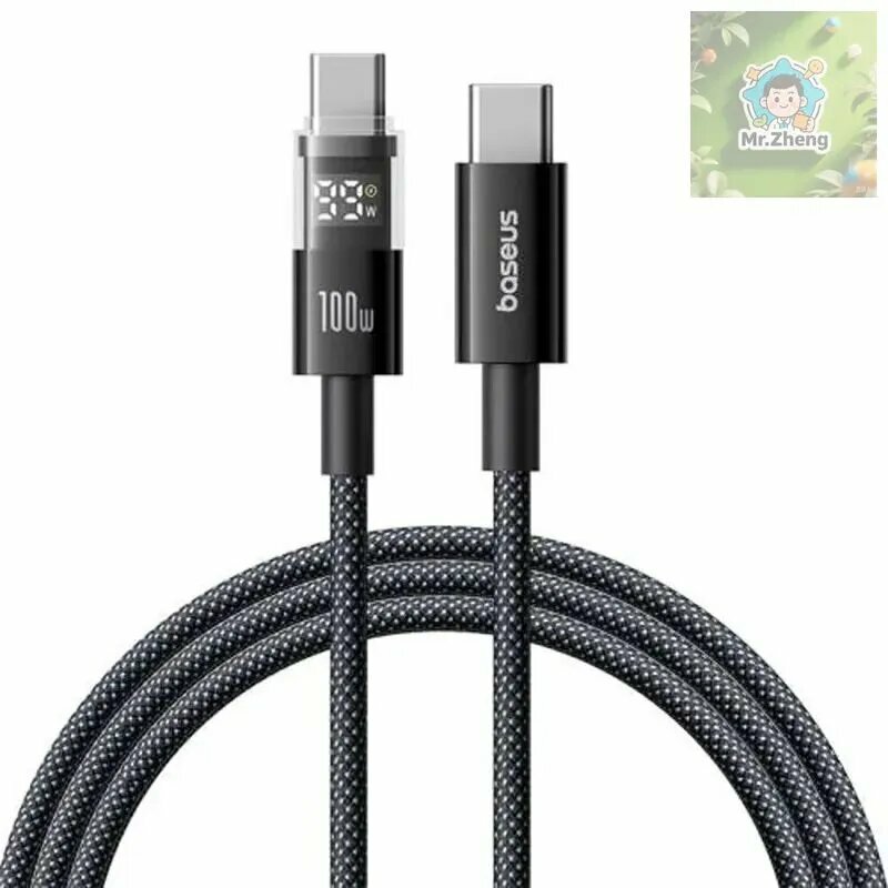 Кабель для мобильных устройств USB Type-C/USB Type-C, 1 м, черный