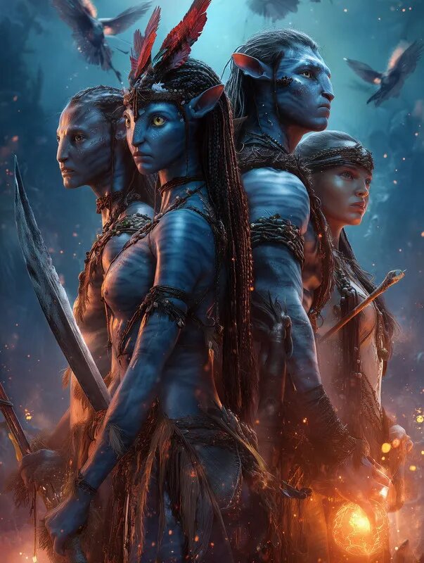 Головоломка 1000 деталей для взрослых, кино Аватар/Avatar, сложная головоломка, Деревянные пазлы, Рождественский подарок, идеальный выбор для развлечений в помещении 50x75cm