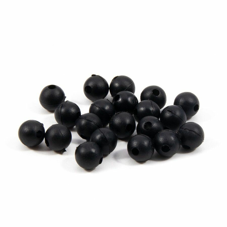 Бусина количество 20 штук "Soft Beads" от фирмы Namazu, диаметр 5мм, цвет: Черный