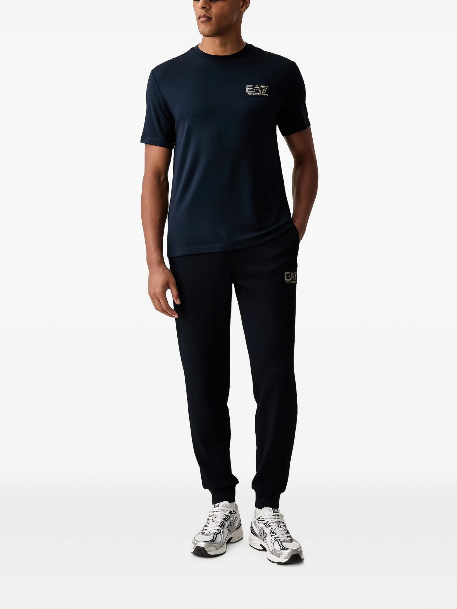 Брюки EA7 EMPORIO ARMANI Logo-patch track pants, размер 54 — фото 1