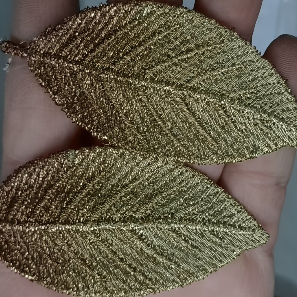2 шт. элегантные градиентные боковые заколки для волос с бабочкой и вышитыми листьями шампанского, для челки и выбившихся прядей, женские аксессуары