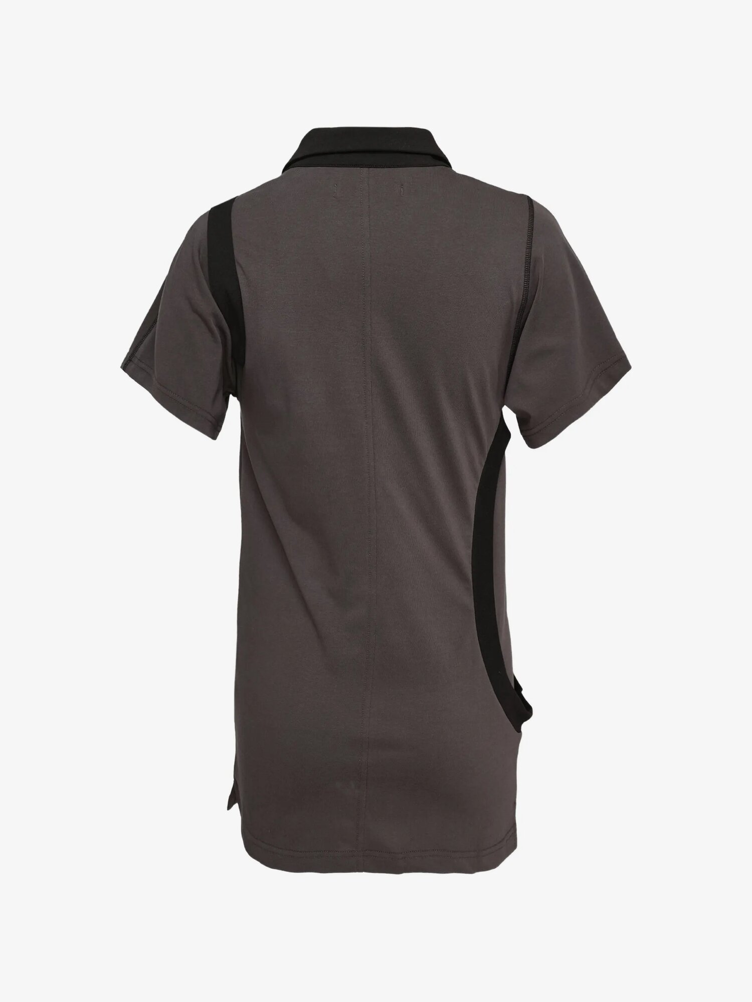 Топ OPEN YY Curved button-panel polo top, размер 44 — фото 1