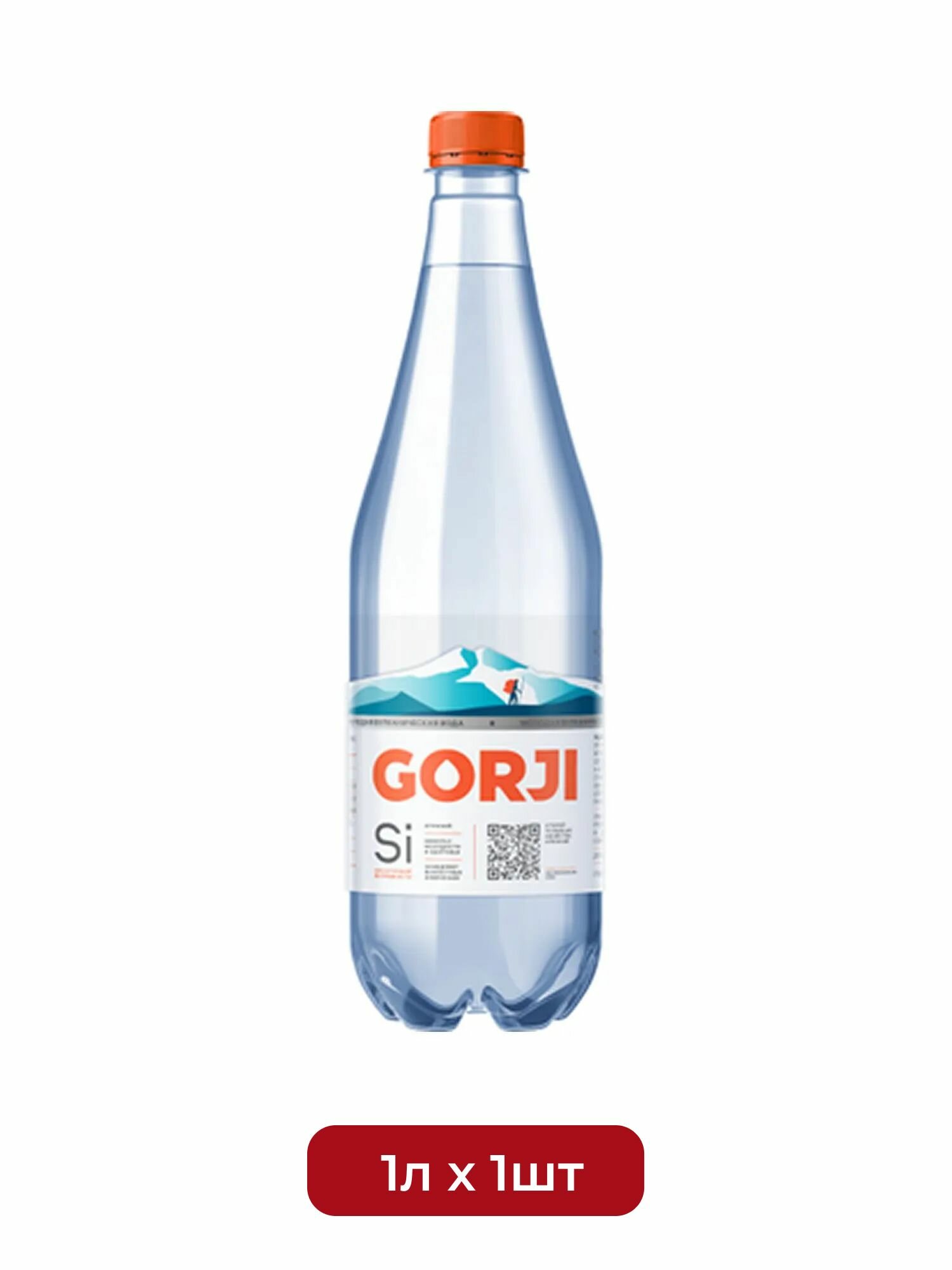 Вода минеральная Gorji 1 литр, газированная, пэт,1шт