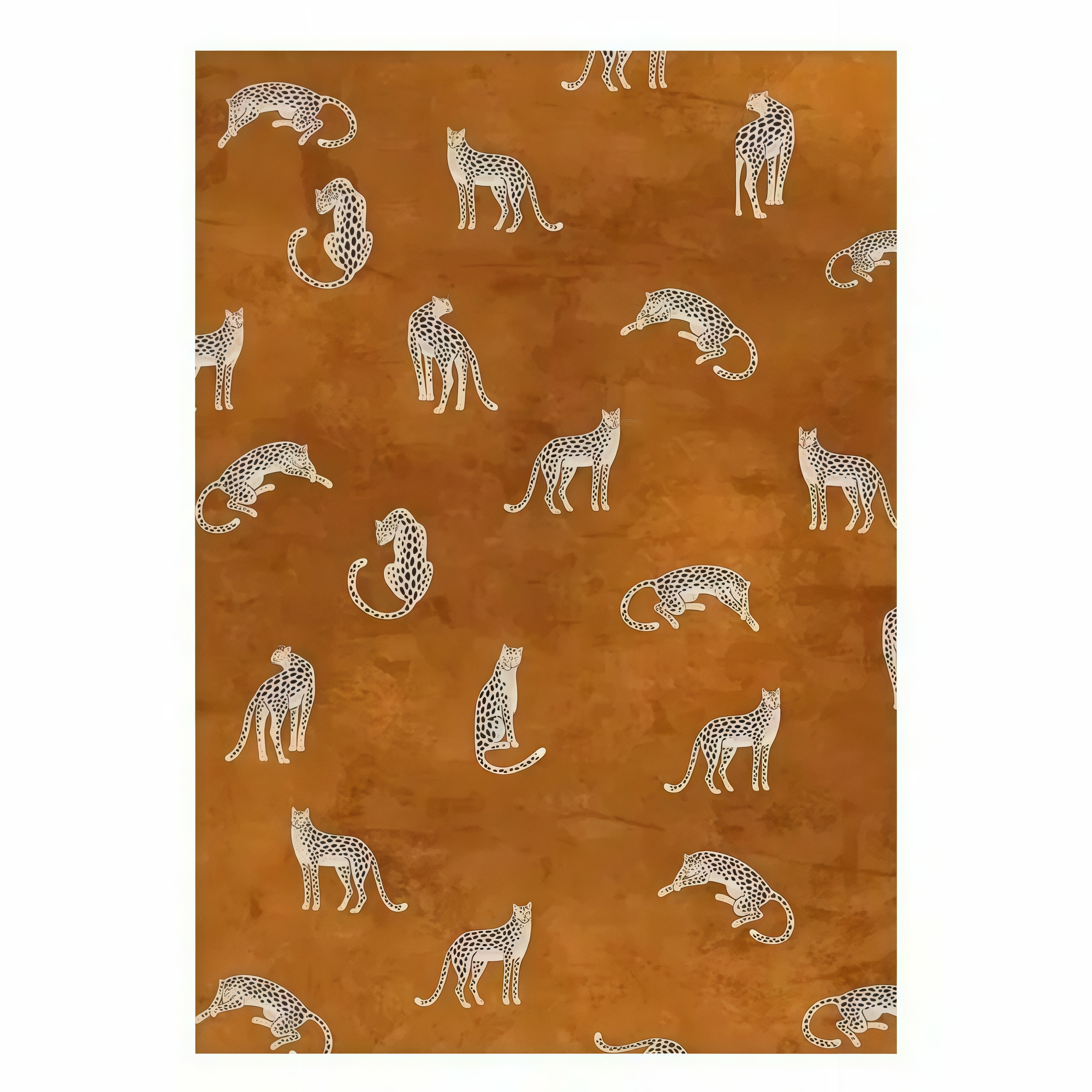 Коврик DASTICKING классический 100% Круглый бархатный материал, 100x140cm, коричневый